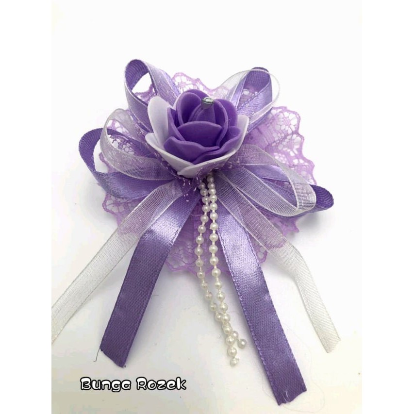 1pc Bunga Rozek Bunga Kendarat Bunga Dada Flower Corsage With Safety ...