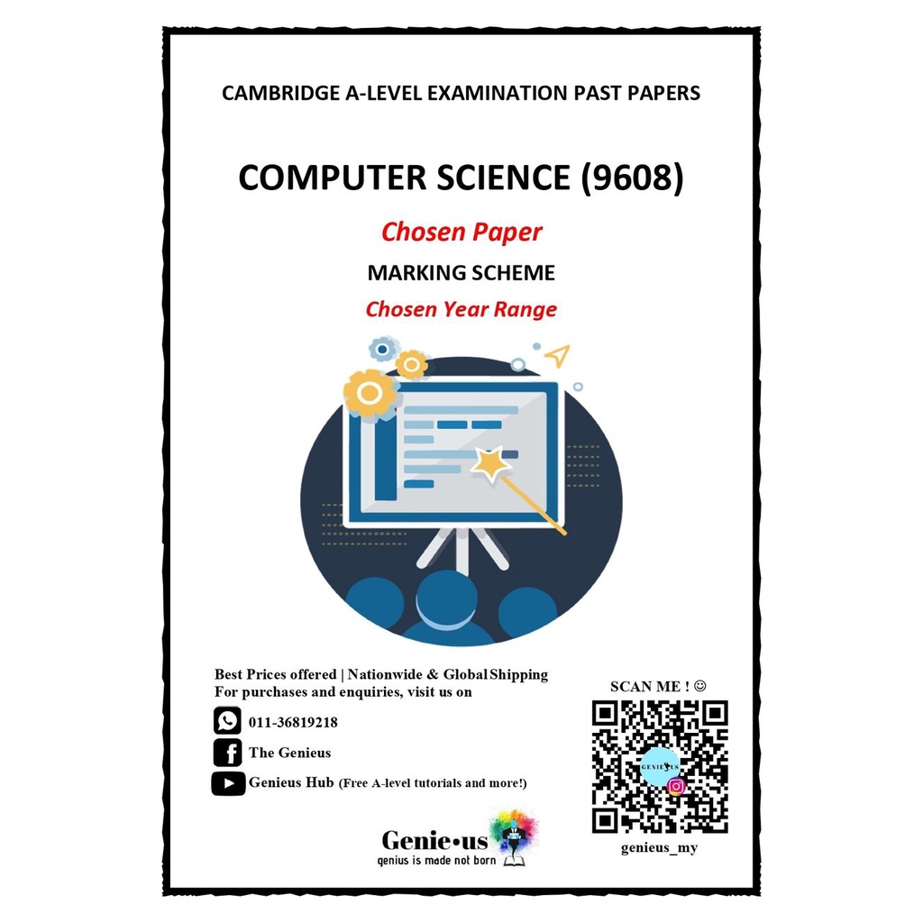 [Yearly - Computer Science] CAIE A-Level Computer Science Past Year ...