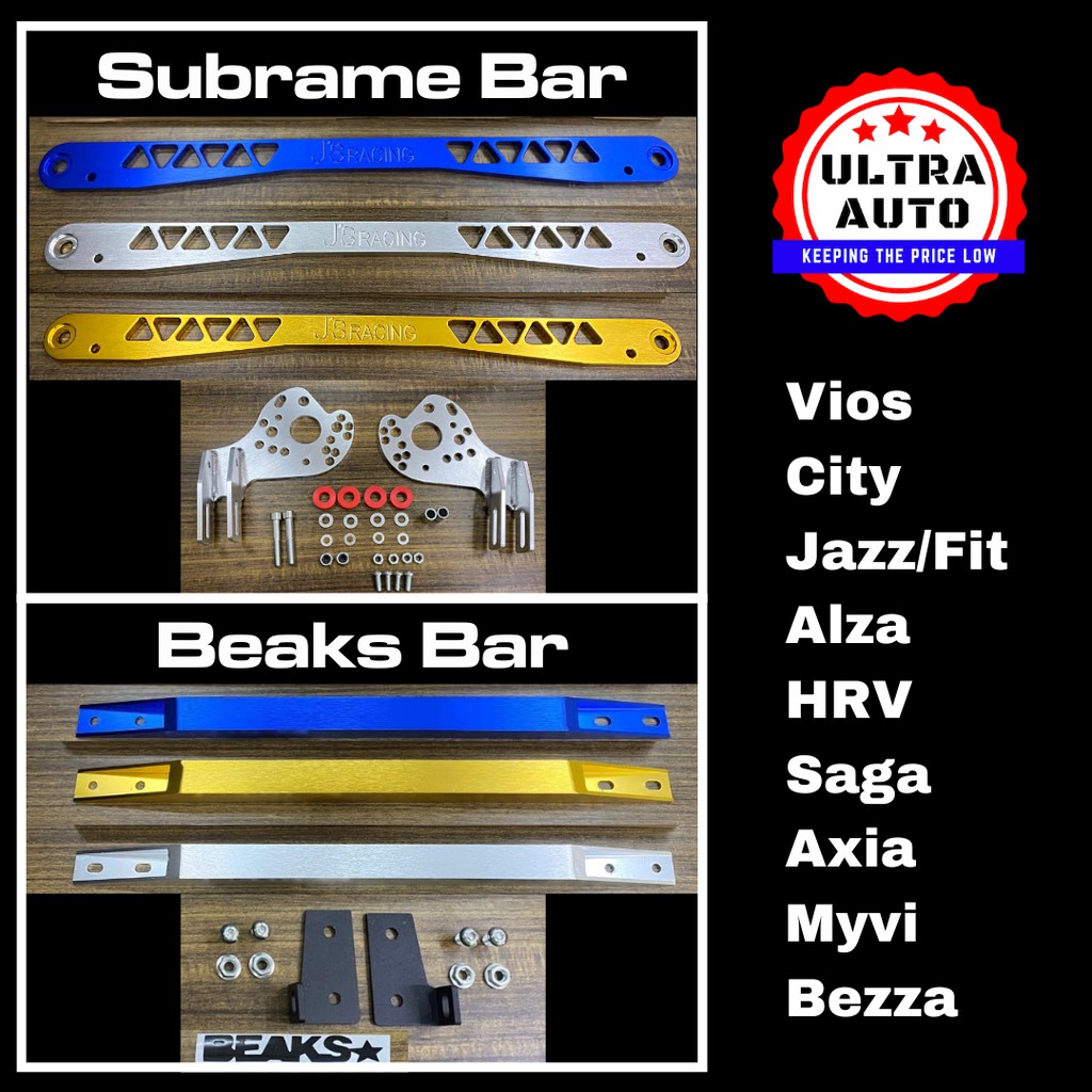 Subframe Bar Beaks Bar JS Racing Perodua Axia Bezza Proton Saga BLM FLX ...