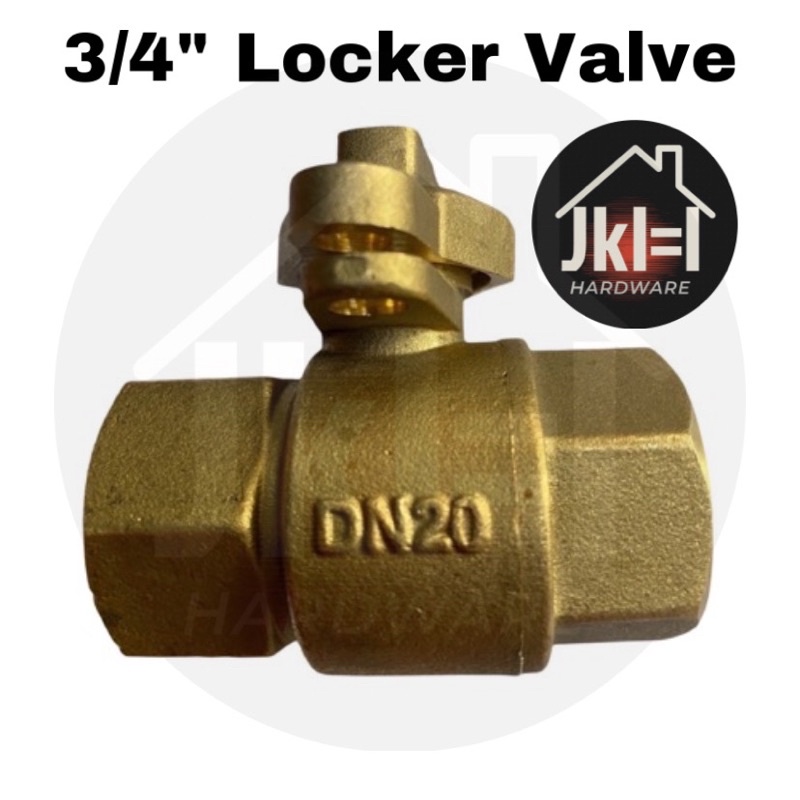 3/4" City brass locker ball valve /locker stop cock/tembaga stop cock ...