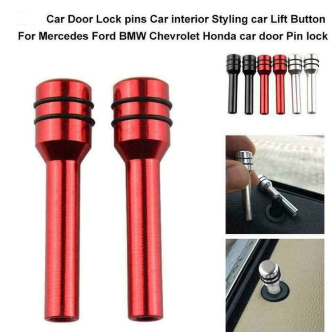 1pcs Universal Aluminum Interior Door Lock Knob Pins for Car Truck ...