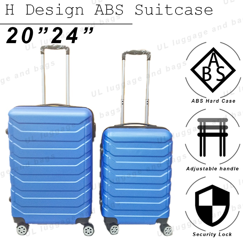 H DESIGN Travel luggage 20inch 24inch ABS material Beg bagasi | Shopee ...