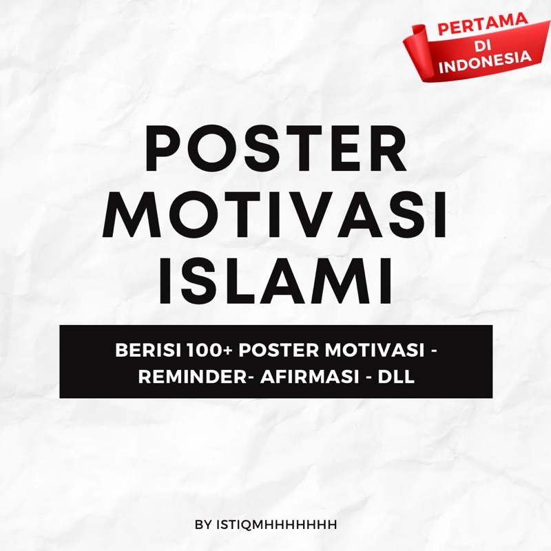 Islamic Motivation POSTER To Become Productive MUSLIM | Shopee Malaysia