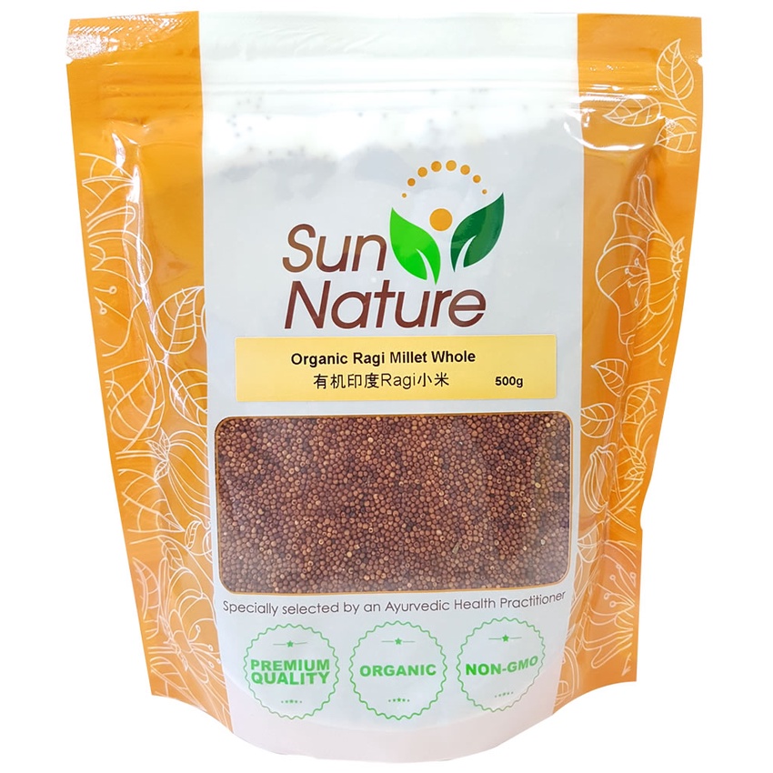 Sun Nature - Organic Ragi Millet Whole 500G | Shopee Malaysia