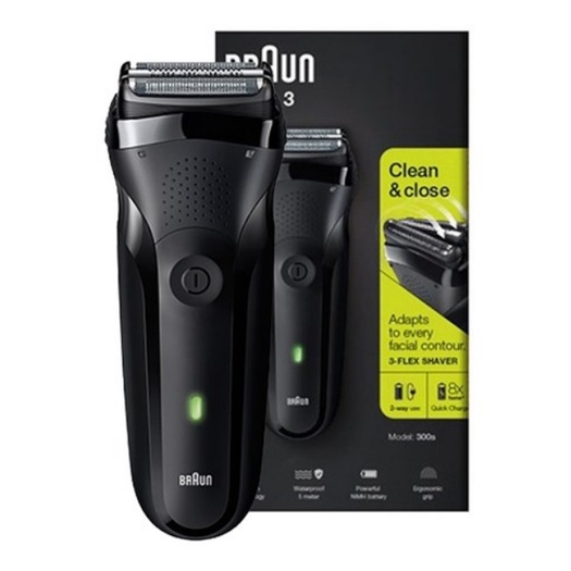 Braun Series 3 300s Men's Electric Shaver / Rechargeable Electric Razor ...