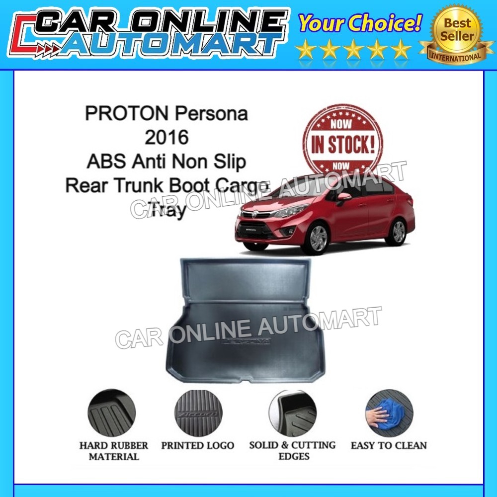 ABS Proton Persona 2016 - Present High Quality ABS Car Boot Tray ...