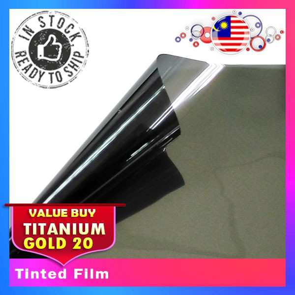 2ply Titanium Gold 20/ Tinted rumah/ House tint/ Titanium gold ...