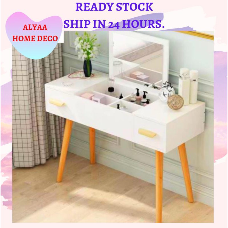 🌻🇲🇾READY STOCK🇲🇾🌻POST IN 24 HOURS 🌻Minimalist Modern Dressing Table ...