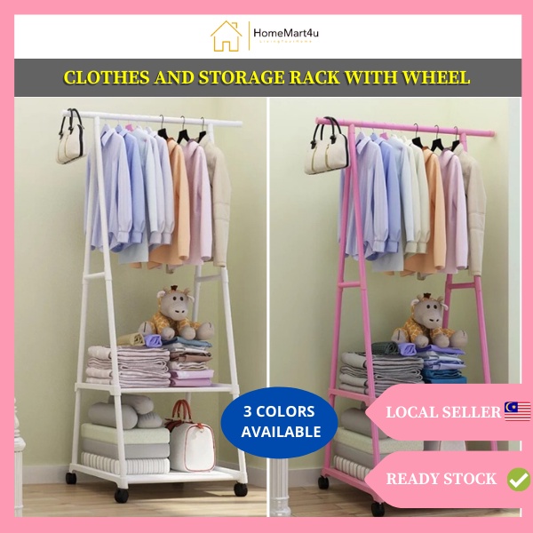 Rak Baju Ampaian Baju Clothes Organizer Almari Baju Wardrobe Open ...