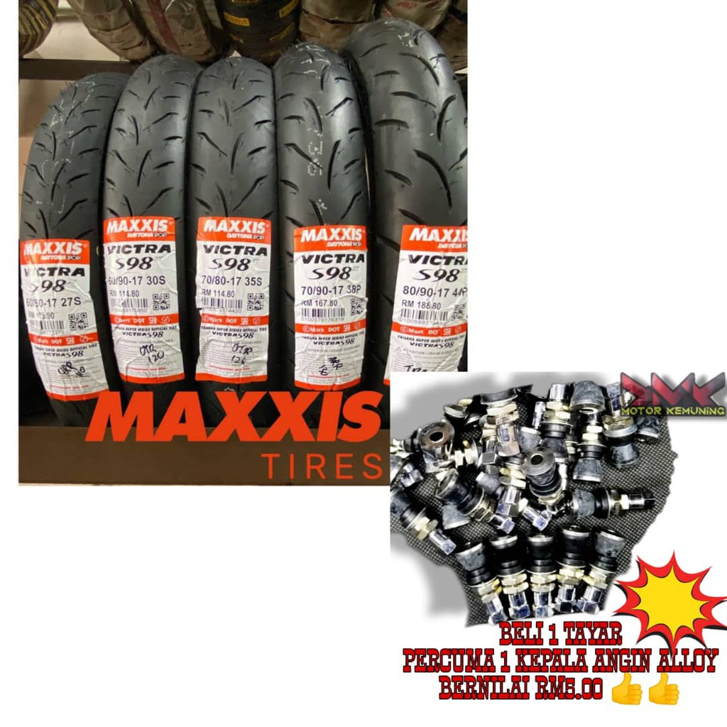 MAXXIS S98 - S98-ST VICTRA MAXXIS F1 TYRE SAIZ 17 SAIZ 14 & 17 | Shopee ...