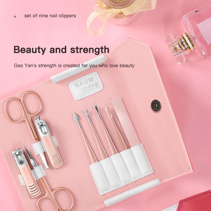 Nail scissors set full set of stainless steel nail scissors set box ...