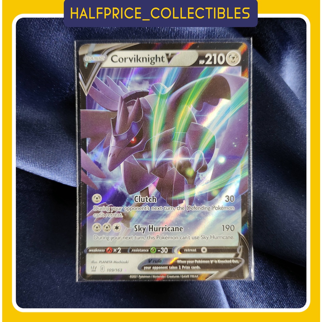 [ POKEMON TCG ] CORVIKNIGHT V METAL BATTLE STYLES COLLECTORS CARD DECK ...