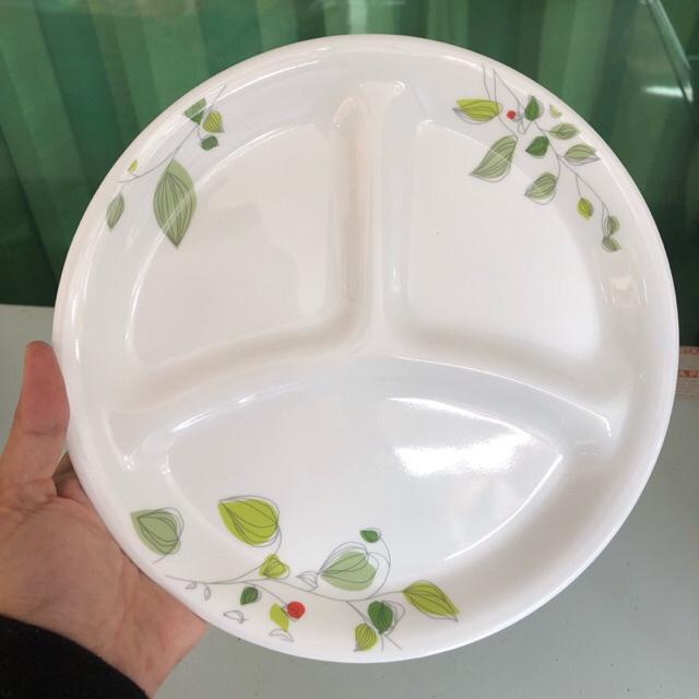 CORELLE Pinggan Suku Suku Separuh Divided Dish Plate 21.6cm | Shopee ...