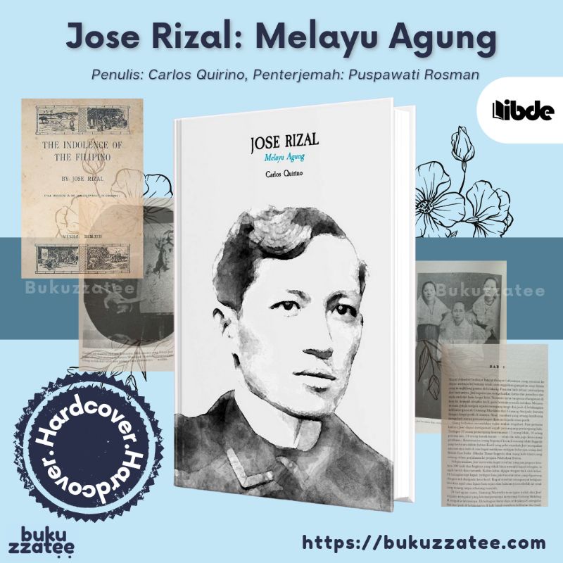 (HARDCOVER) Jose Rizal: Melayu Agung | IBDE Ilham | Filipina Sepanyol ...