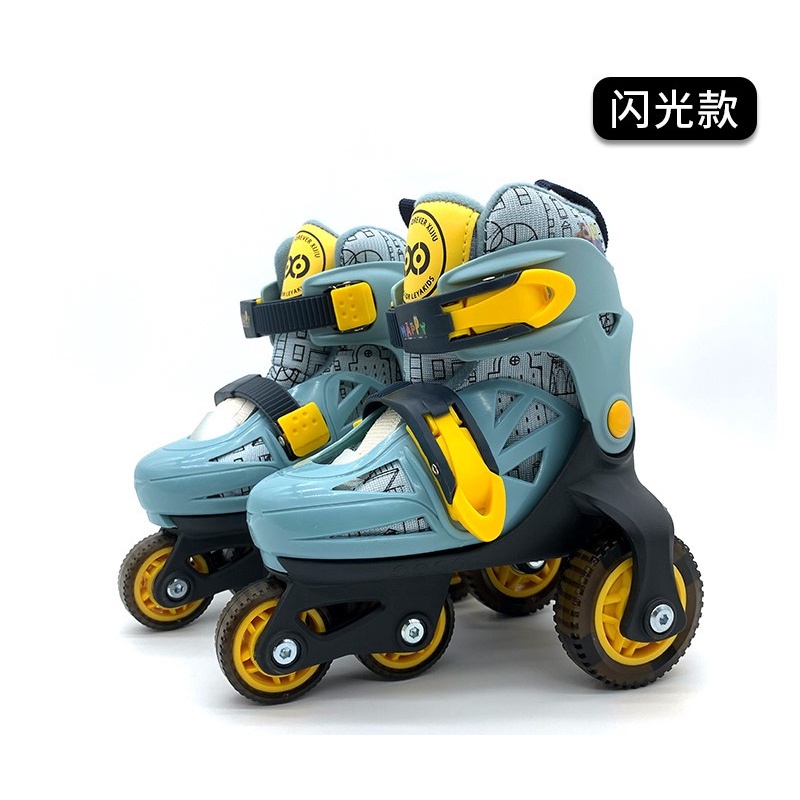 Flash Kids Adjustable Roller Skate PVC Wheel for Children Beginners ...
