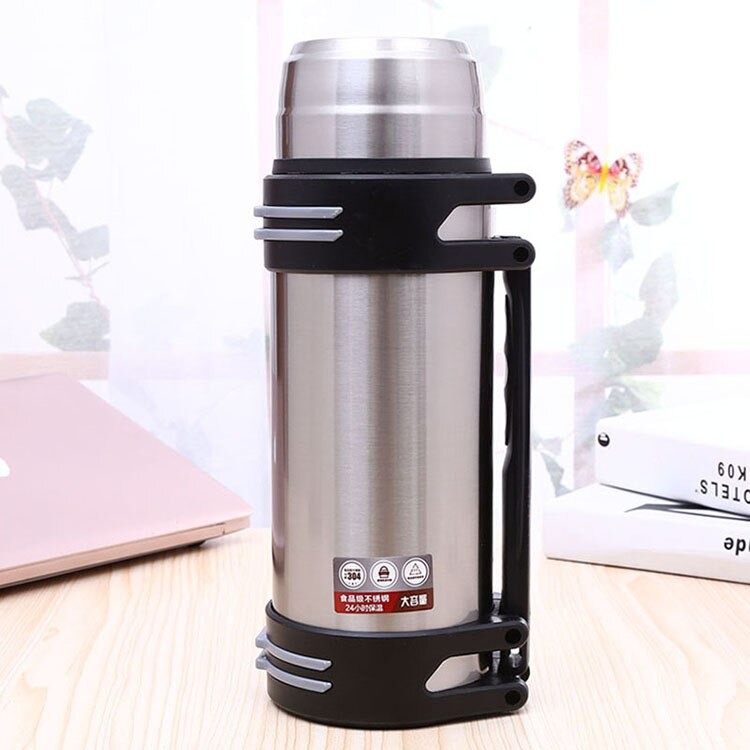 2.0L Big Stainless Steel Thermos Flask Travel Bottle Botel Air Besar ...
