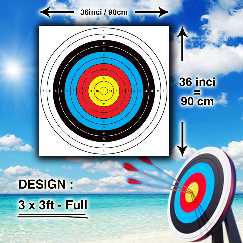 Archery Target Face TERMURAH (Target Anak Panah) - Kalis Air WATER ...