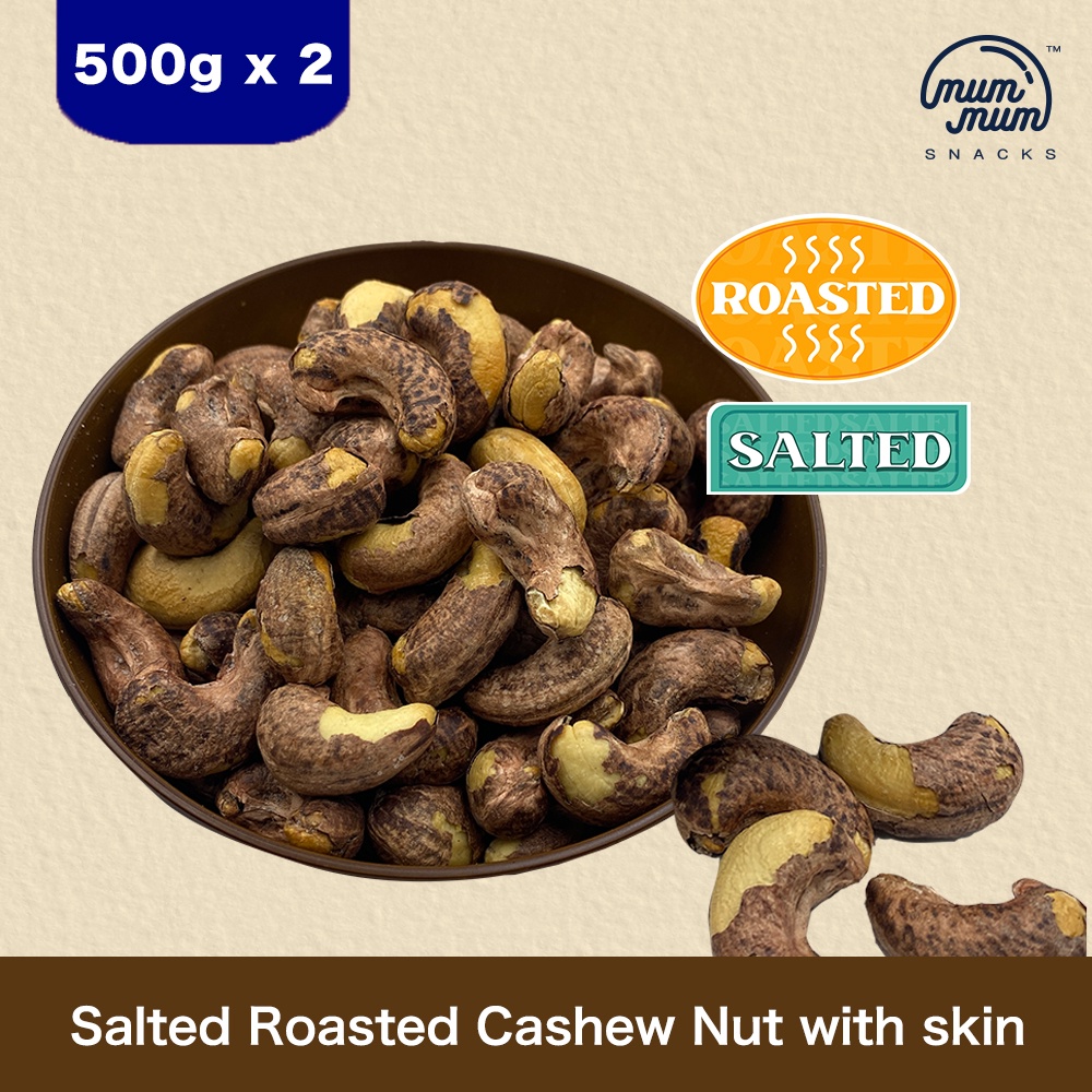 Premium Roasted Salted Cashew Nut with Skin [140g 280g, 500g & 1kg] | Shopee Malaysia
