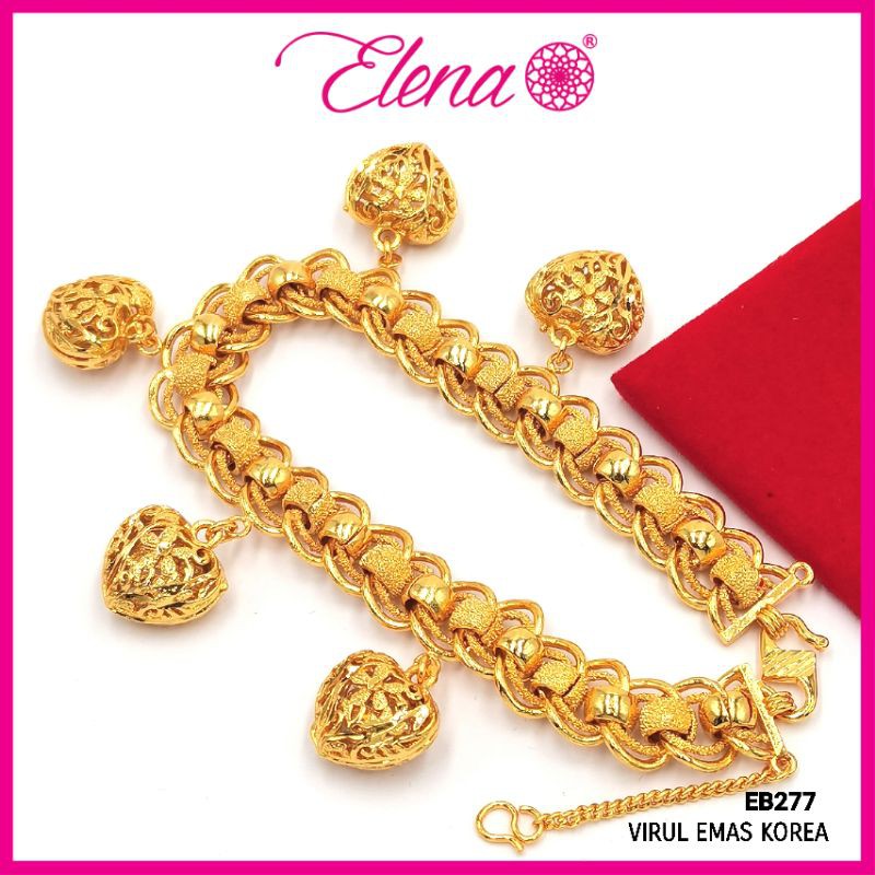 Elena Emas Korea Bracelet - Gelang Tangan Dewasa ( EB277 ) | Shopee Malaysia