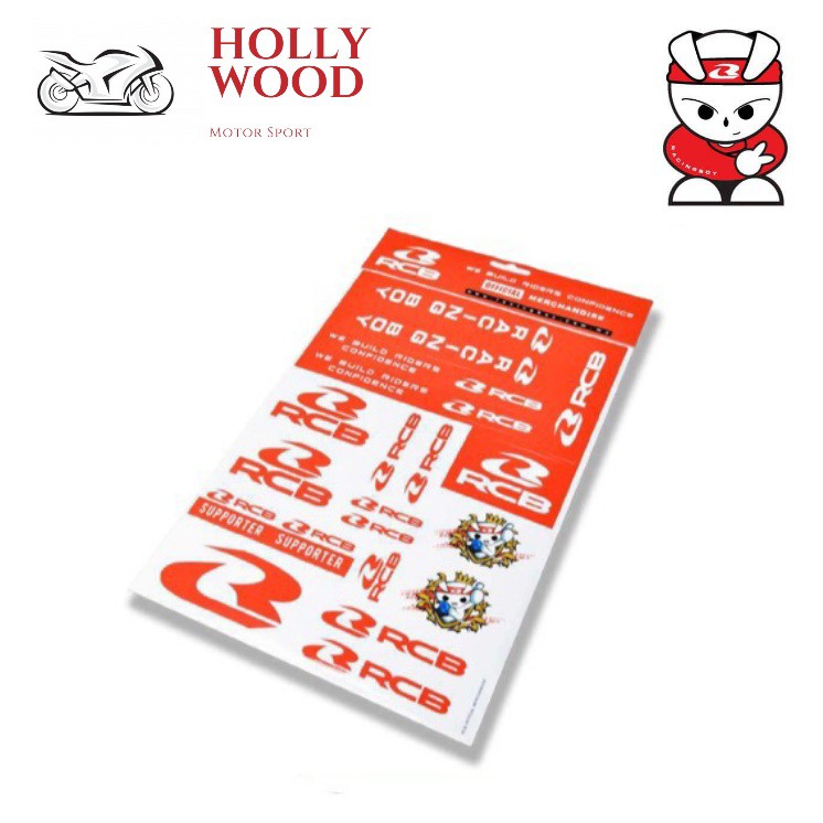 RCB BODY STICKER PREMIUM 100% ORIGINAL RACING BOY STICKER SET RCB ...