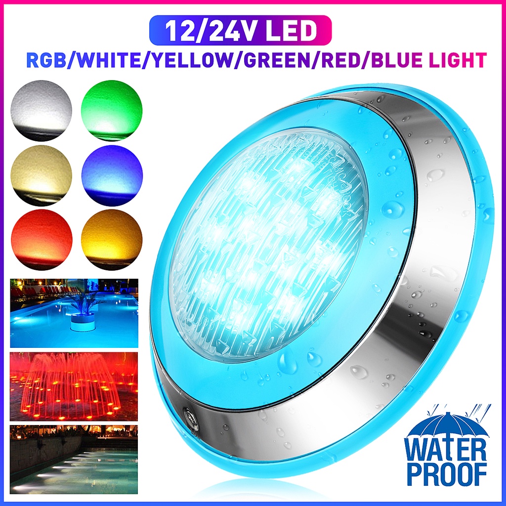 AC12/24V RGB Piscina Lamp 304 Stainless Steel Led Swimming Pool Lights ...