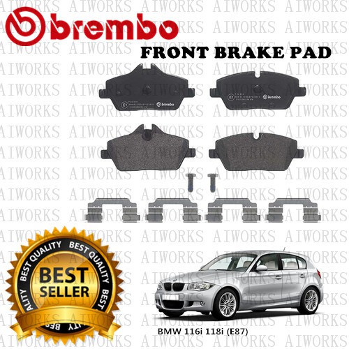 BREMBO BMW E87 160i 180i 120i Front Rear Disc Brake Pad | Shopee Malaysia