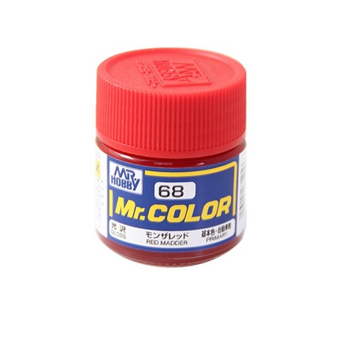 [Mr Hobby] Mr Color lacquer paint (10ml) C68 - Red Madder | Shopee Malaysia