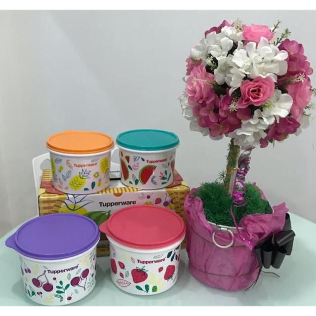 Tupperware Fruity Canister with gift box | Shopee Malaysia