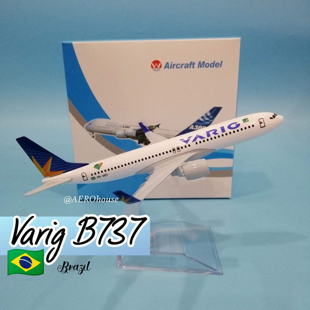 Latest Aeroplane/68 Aircraft Model- Varig B737 Brazil Airline Kapal ...