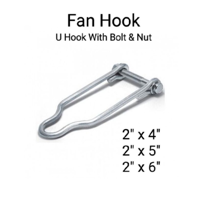 Fan Hook For Ceiling Fan U Hook With Bolt & Nut | Shopee Malaysia