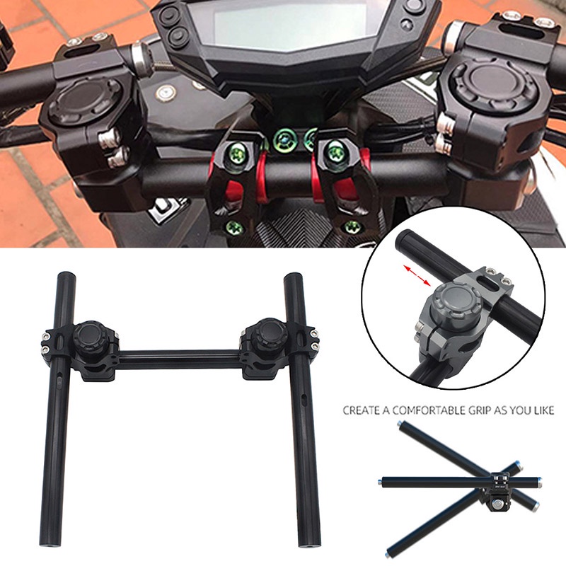 【SEMSPEED】 Universal Motorcycle Adjustable Handle Bar Clip On Set 7/8 ...