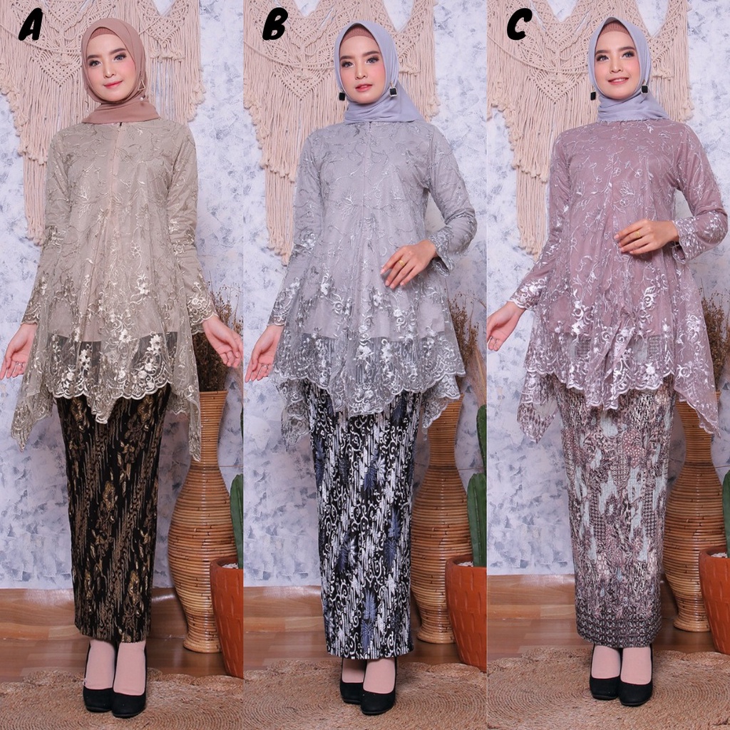 Modern Kebaya Suit Floy Tulle / Jubrai / Maury / Azalea Kebaya Tille ...
