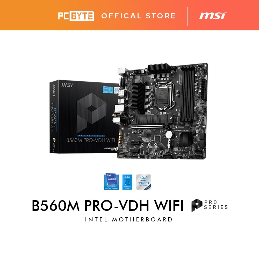 MSI Intel B560M PRO-VDH WIFI LGA1200 MATX Motherboard | Shopee Malaysia
