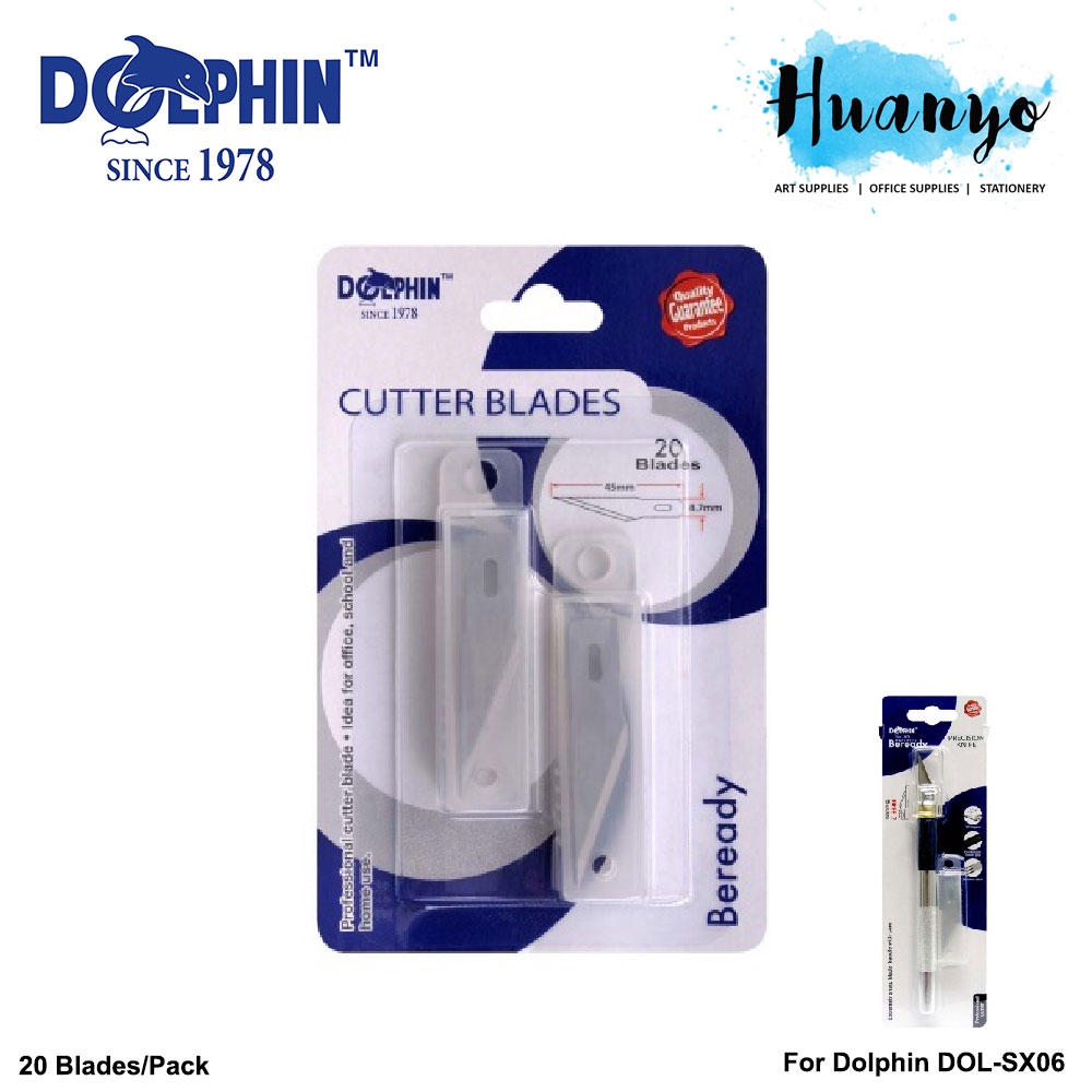 Dolphin Precision Art Pen Knife Cutter Blades Refill Big [For DOL-SX06 ...