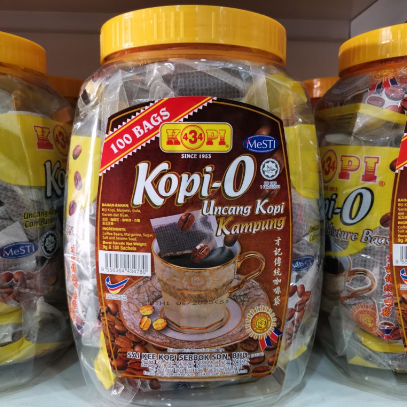[434] Kopi-O 麻坡著名才记咖啡袋 100 sachets | Shopee Malaysia