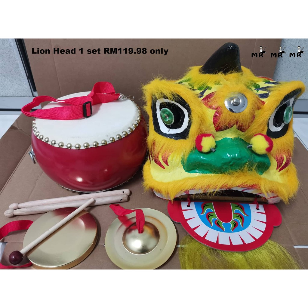 (ready stock)kids lion dance head set Chinese Traditional hand made ...