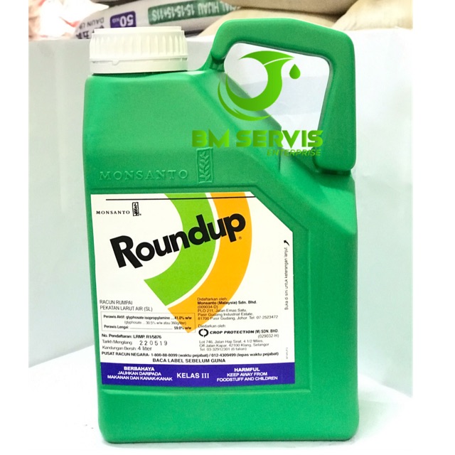 Herbicide / Racun Rumpai Round-up (4L) | Shopee Malaysia