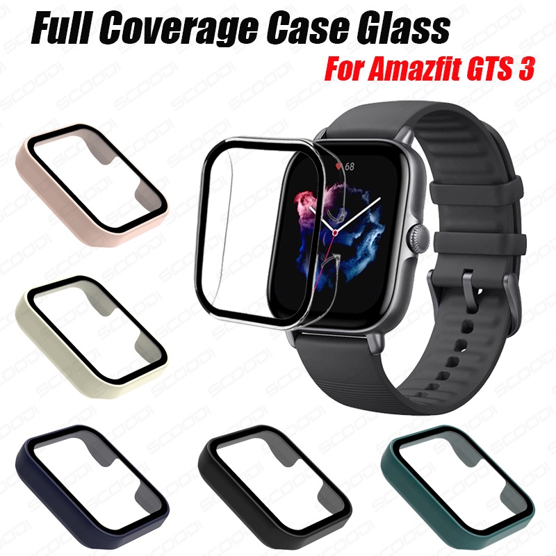 PC Hard Shell Glass Screen Protector Film Case For Huami Amazfit GTS 3 ...