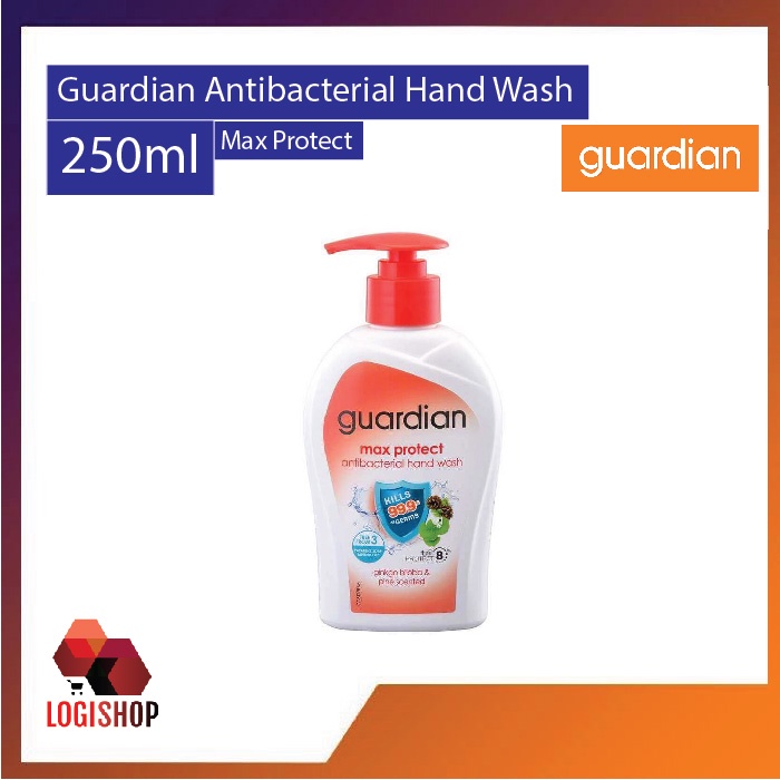 Guardian Antibacterial Hand Wash Max Protect 250ml EXP 04/2023 | Shopee ...