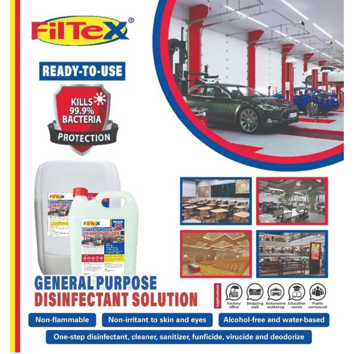 FILTEX All Purpose Disinfectant Ready To Use FGS-RNA-5Lit | Shopee Malaysia
