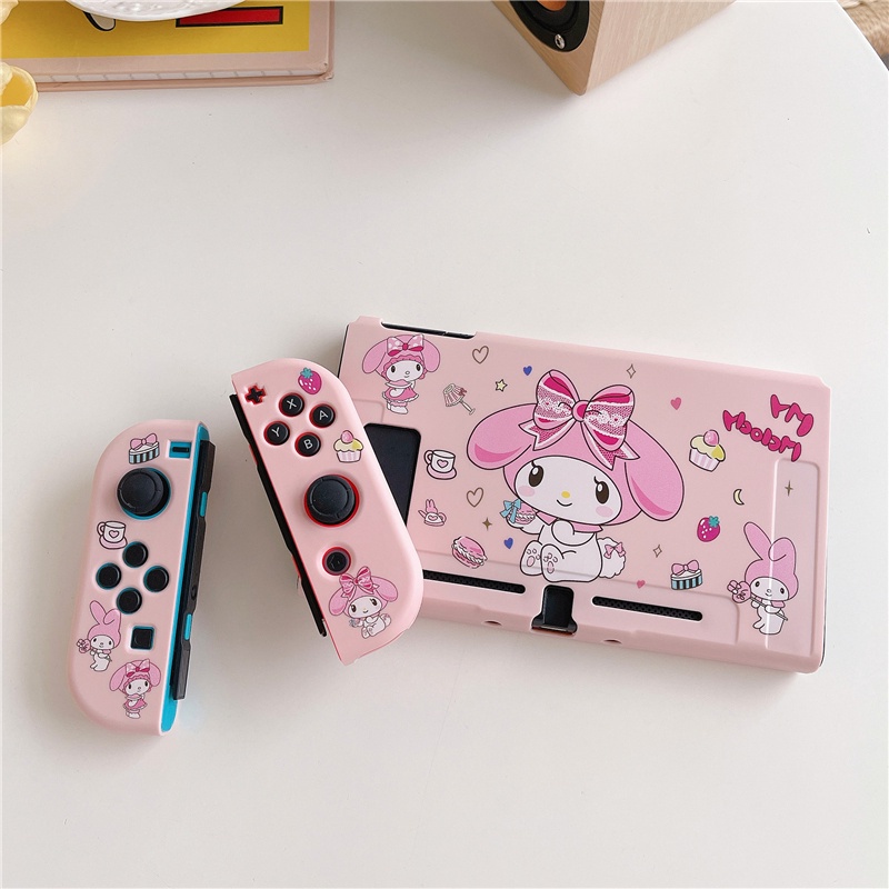 Nintendo Switch V2/V1 OLED Casing SO Cute Pink Naughty Melody Birthday ...