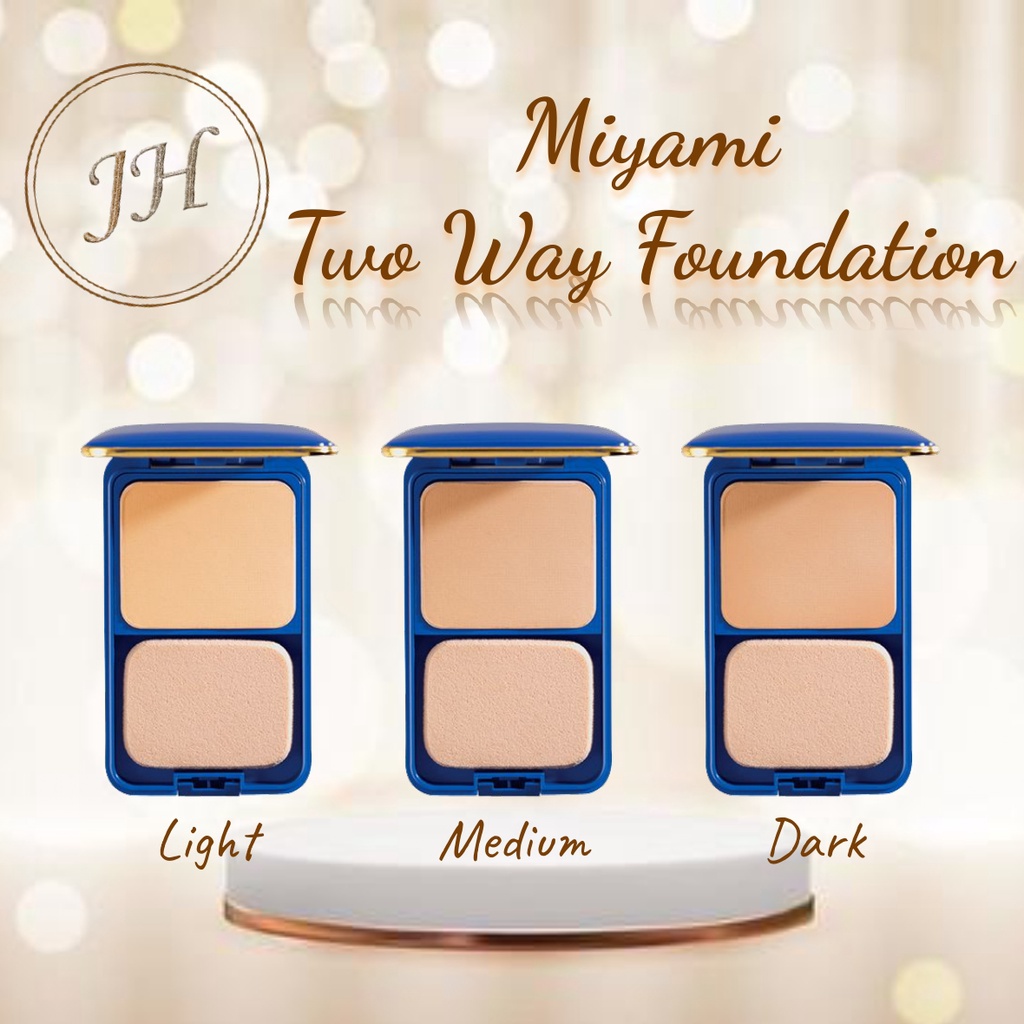 Cosway Miyami Two Way Foundation - Light/Medium/Dark (13.2g) | Shopee ...