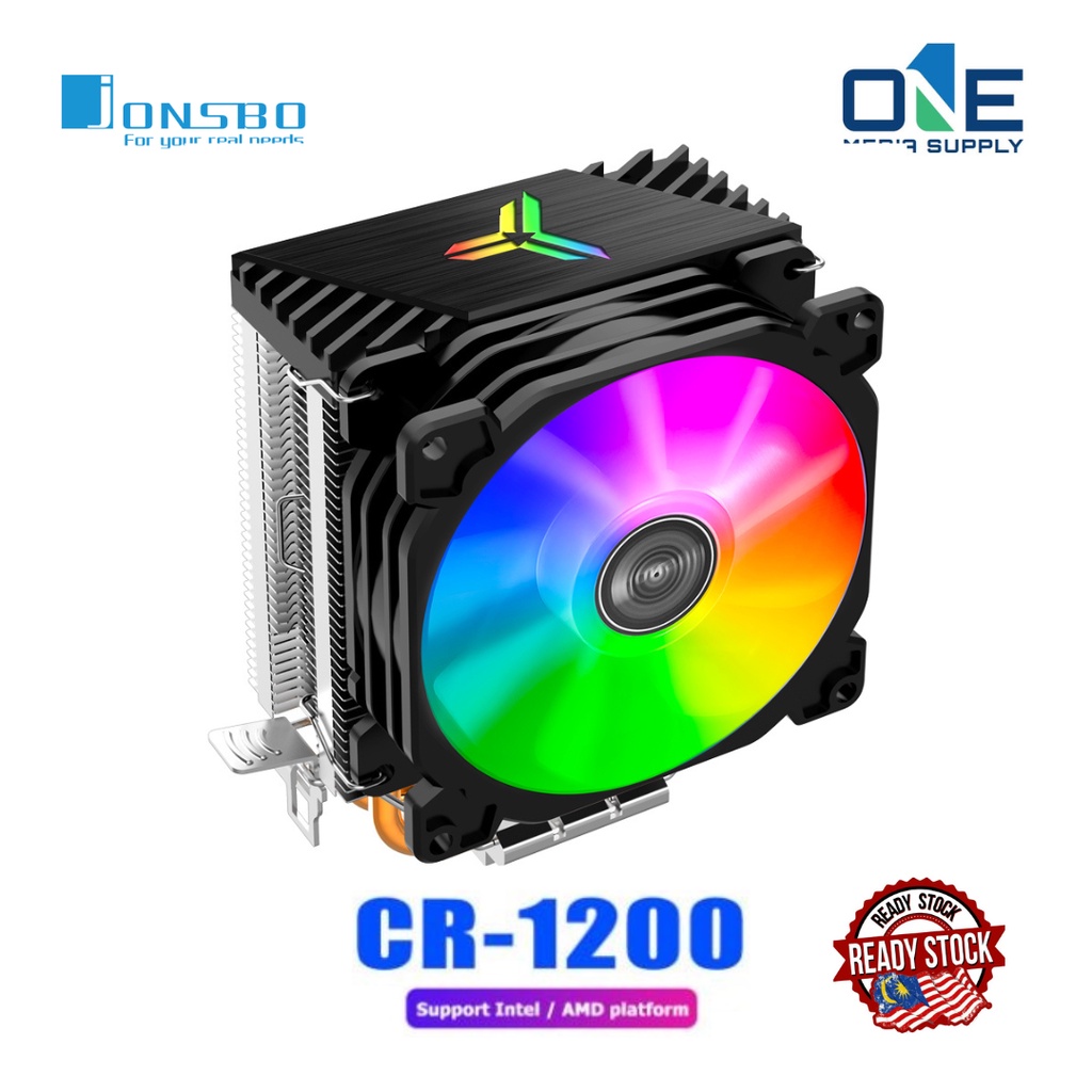 Jonsbo CR-1200 2 Heat Pipe 9CM Fan RGB CPU Cooler | Shopee Malaysia