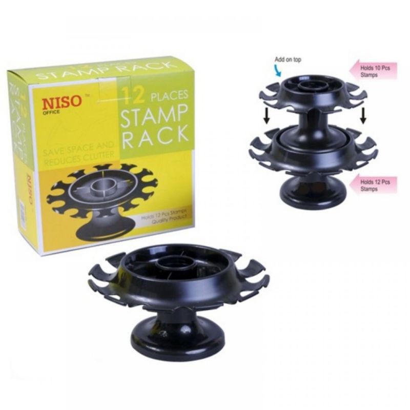 Niso Rubber Stamp Rack (12 Places) | Shopee Malaysia