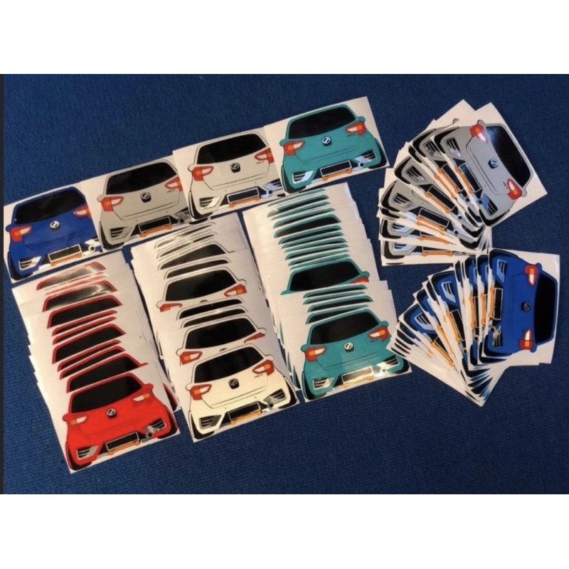 Sticker bontot mg3/sticker belakang mg3/Cermin belakang mg3/ sticker ...