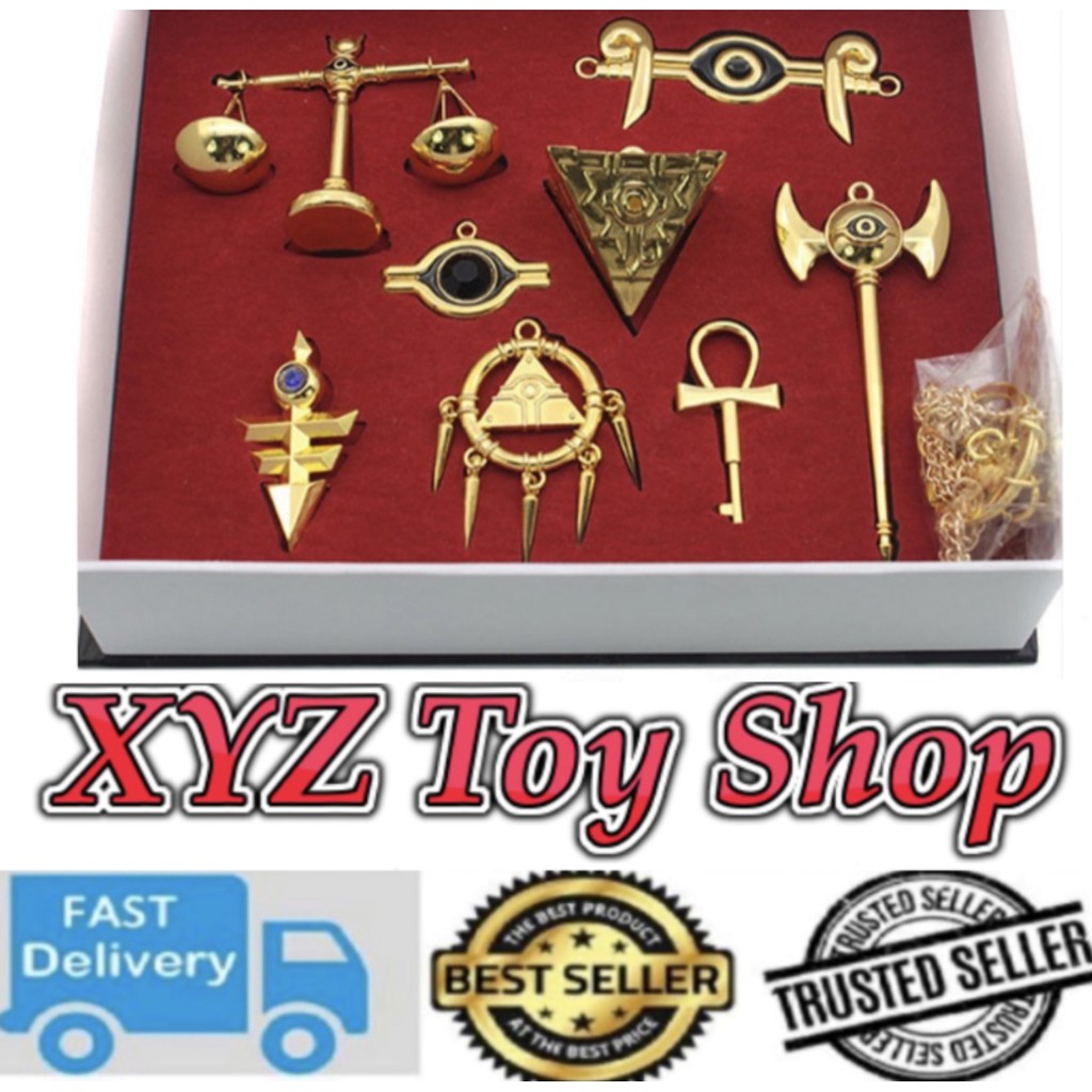 Yugioh Millenium Items 12 Piece Gold Set (100% Ready Stock Fast Postage ...