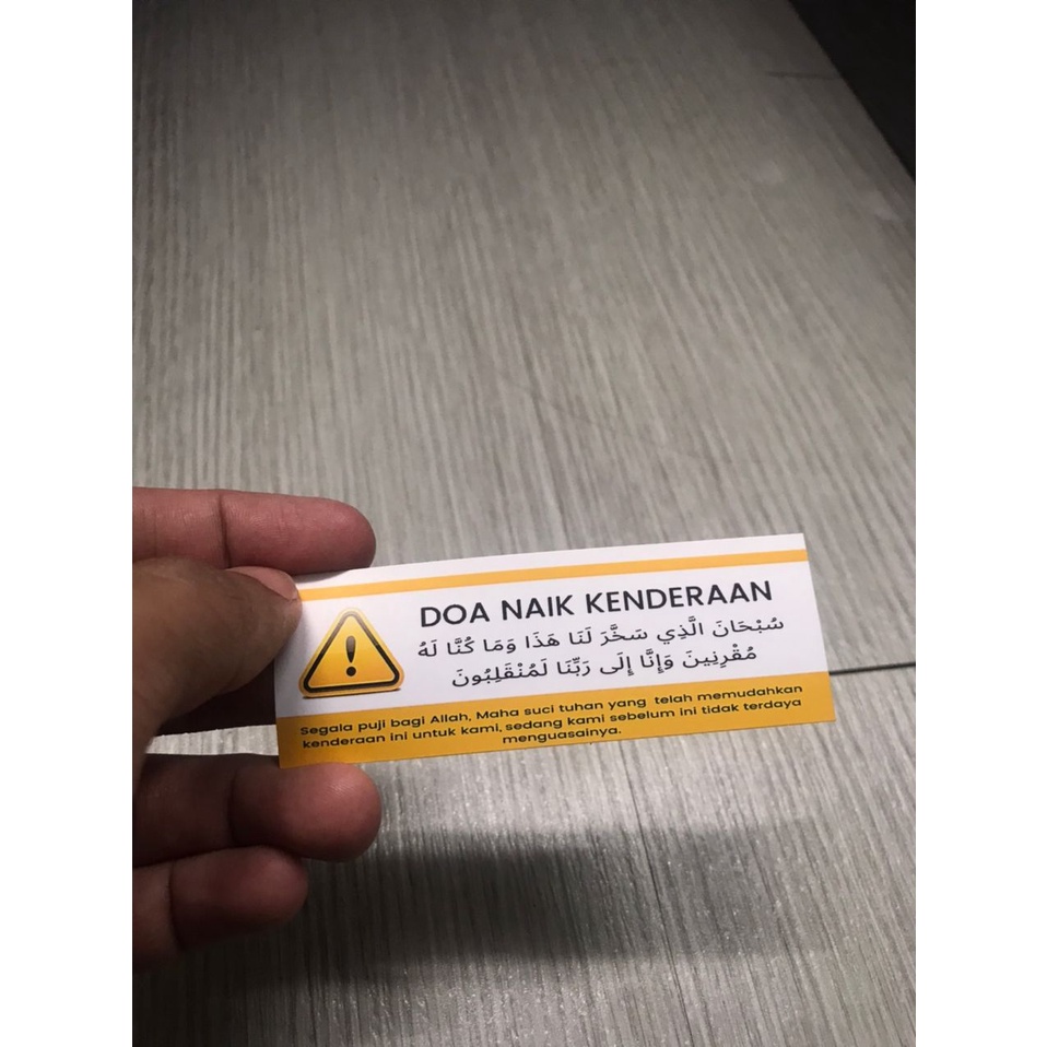 Sticker DOA Naik KENDERAAN (Kalis air) & Sticker DOA BELAJAR | Shopee ...