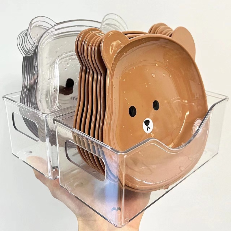 1pcs Cute Bear Shaped Plates Dried Fruit Cake Dessert Snacks Dish ...