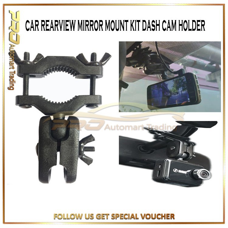 Driving recorder Car Rearview Mirror Mount Kit Dash Cam Holder | Shopee ...