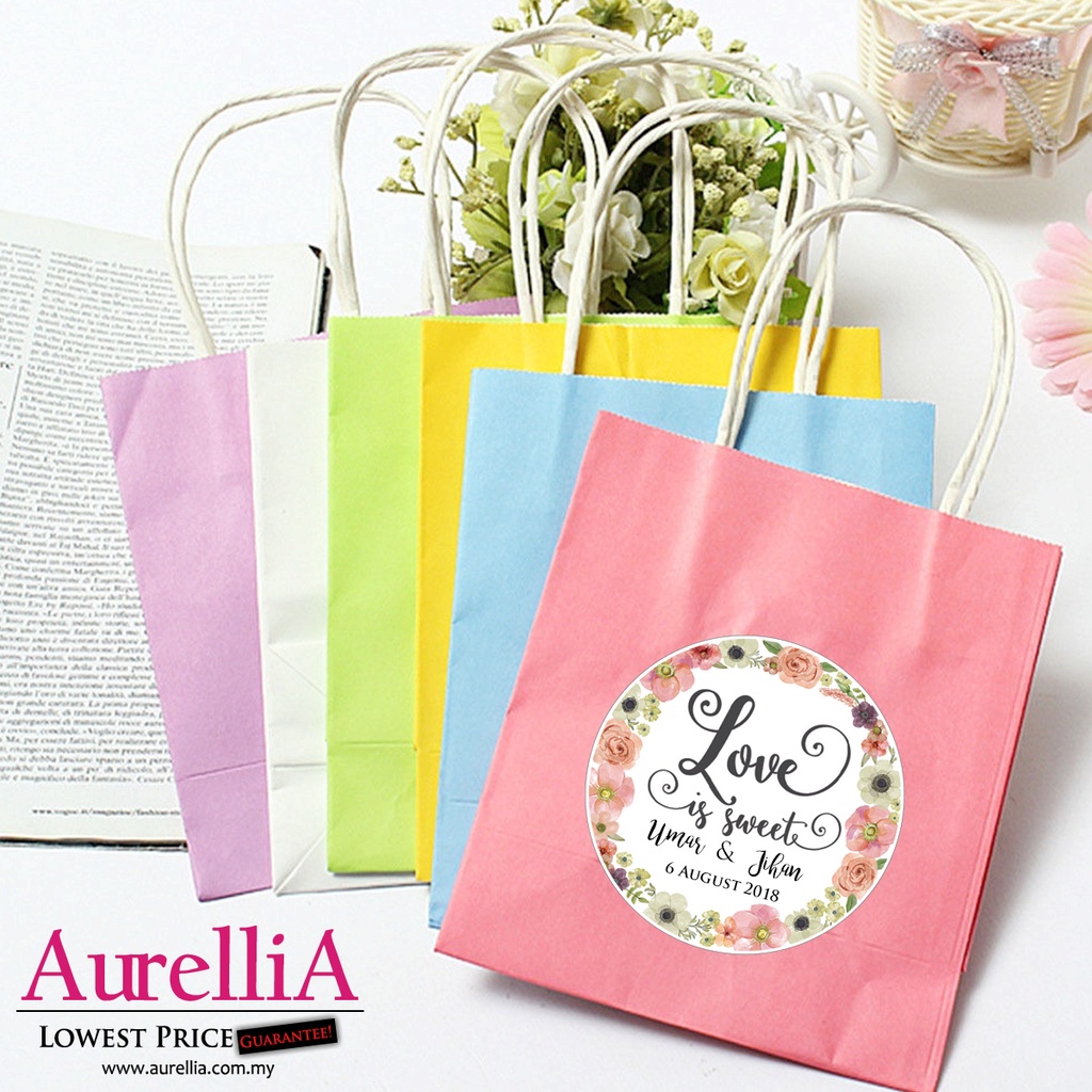 CUSTOM STICKER/CARD COLOR FOR PRODUCT/WEDDING/LABEL | Shopee Malaysia